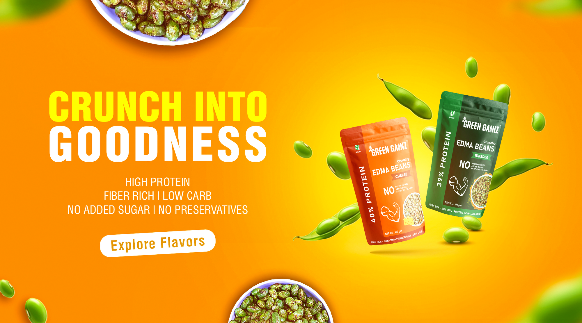 Buy Edamame Beans Online | Healthy High Protein Snacks – Green Gainz